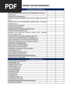 Landed Cost Sheet Excel Template | PDF