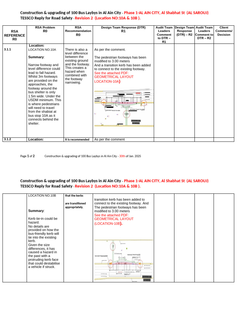 DTR Location 10a 10b | PDF | Streets And Roads | Road Safety