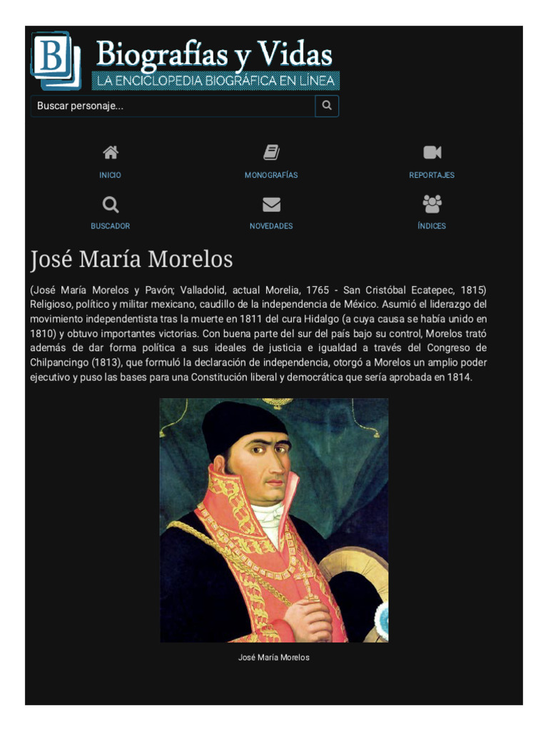 José María Morelos: Caudillo Independencia | PDF | Folklore Mexicano