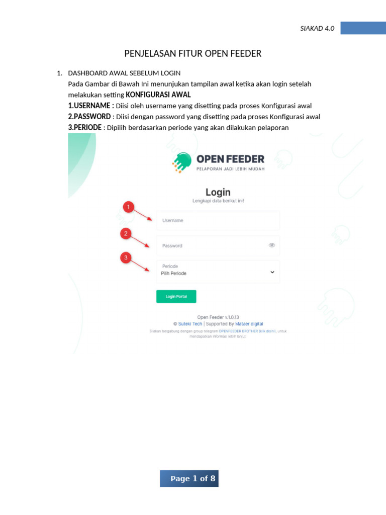 4. PENJELASAN UMUM OPEN FEEDER | PDF