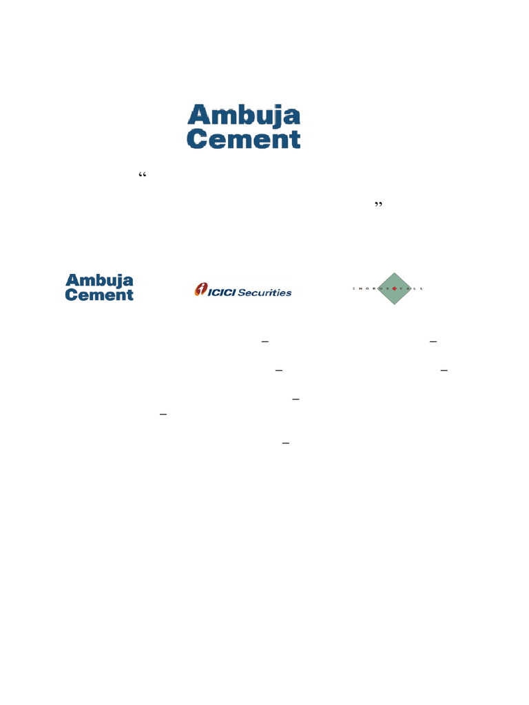 Ambuja Cement_Transcript_FY 2023 | PDF | Coal | Business