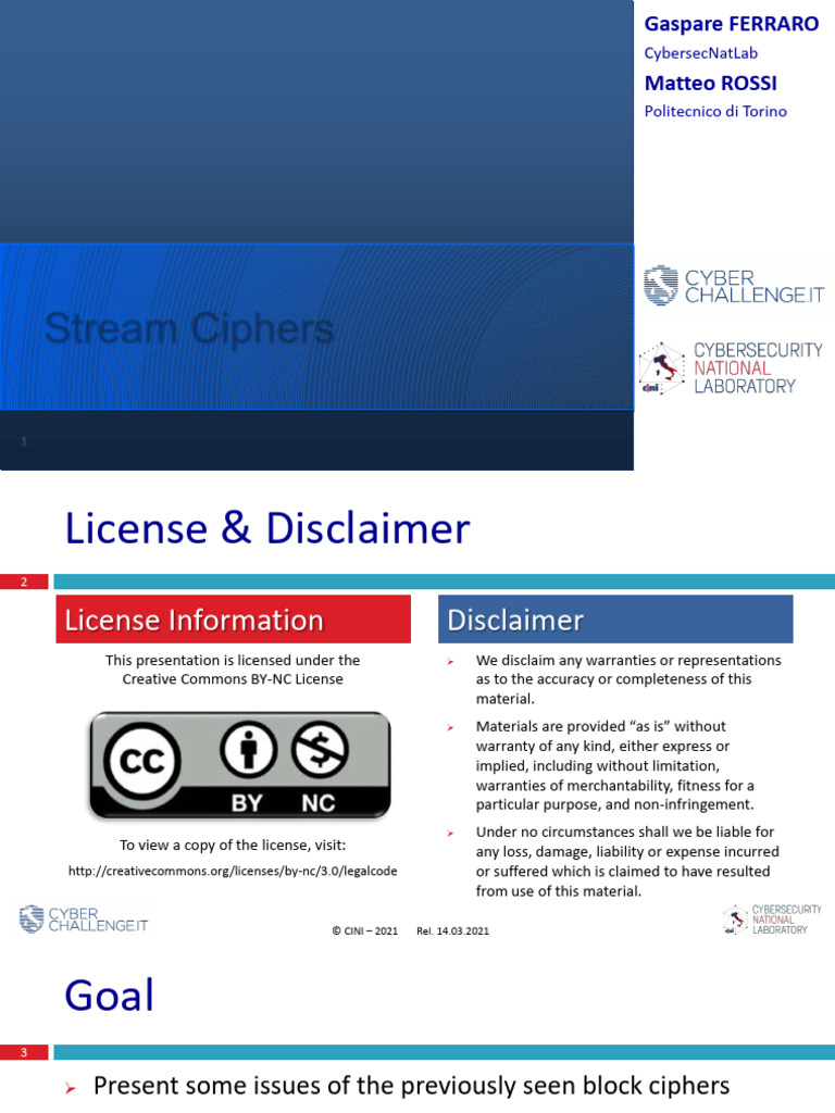 CR_1.4 - Stream Ciphers | PDF | Encryption | Military Communications