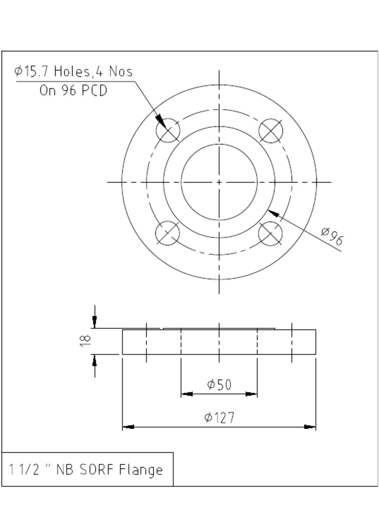 40 NB SORF Flange Detail | PDF