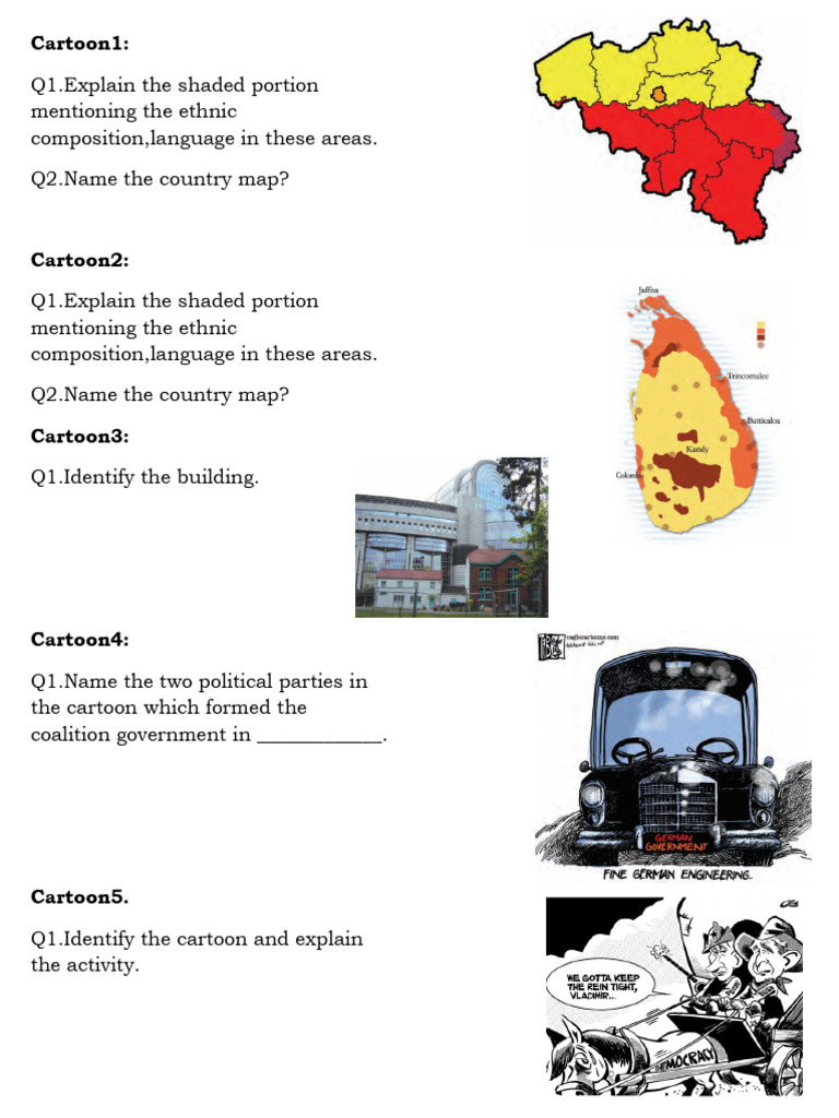 Cartoon Analysis for Class 10 Civics | PDF