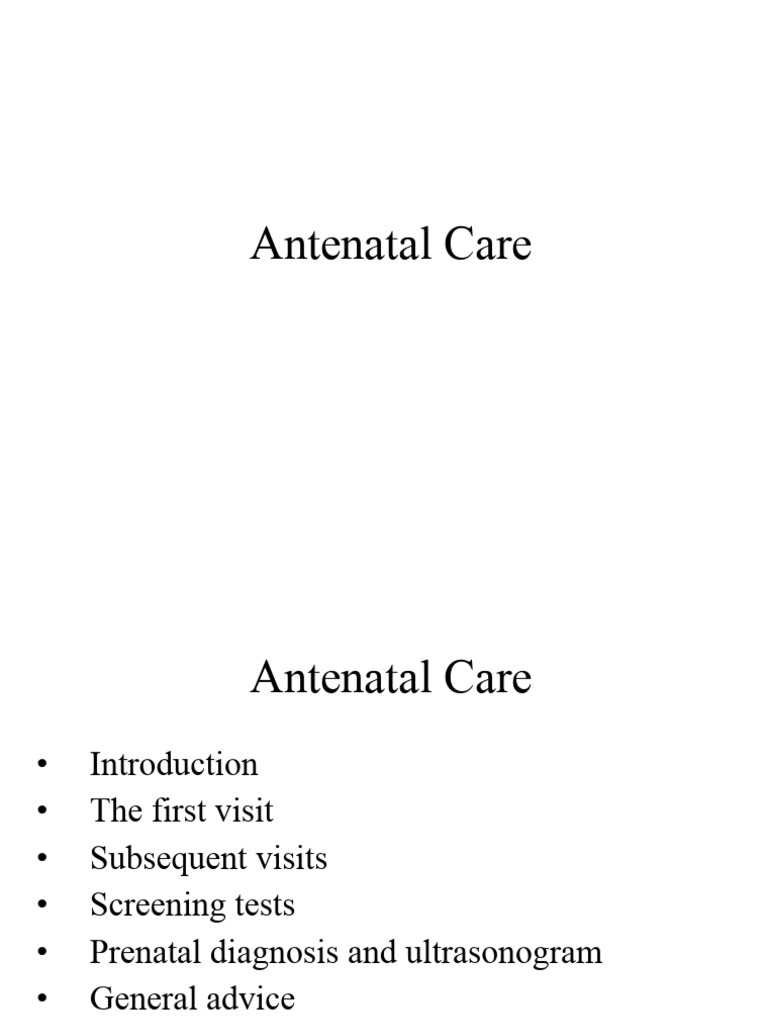 Antenatal Care2 | PDF | Pregnancy | Miscarriage