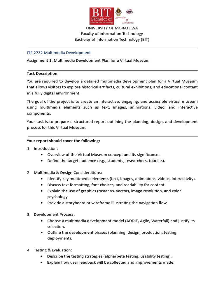 Assignment 1 -BIT ITE 2732- 25 Jan | PDF | Multimedia | Computing
