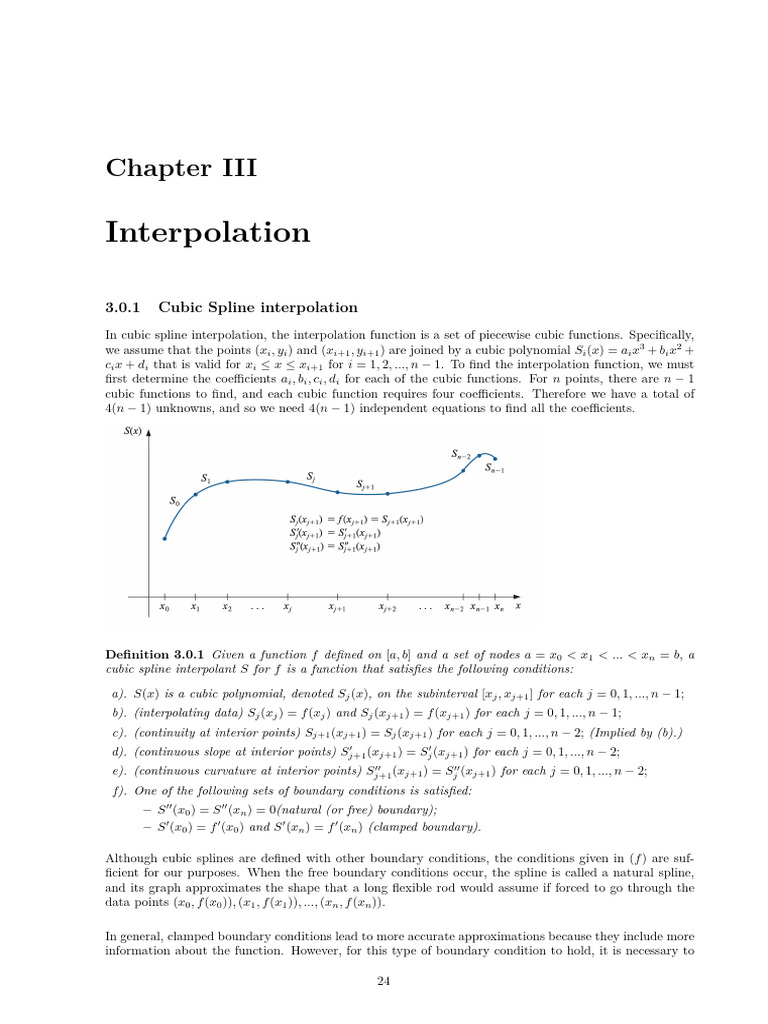 Spline | PDF | Spline (Mathematics) | Interpolation