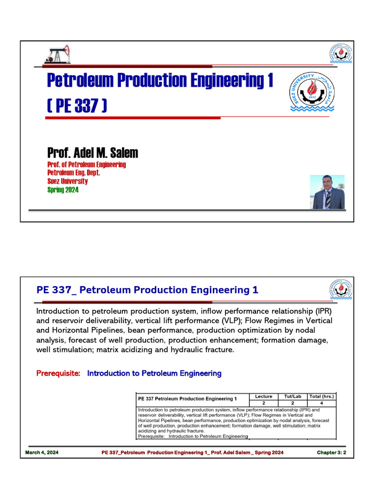 Chapter 3 - PE 337 - Dr. Adel Salem - Spring 2024 | PDF | Liquids | Gases