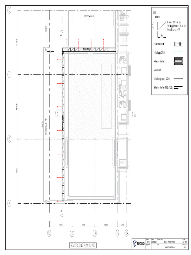 (Sugiko) - (Kajima) - (SMC 1 - Renovation) - External Scaffolding ...