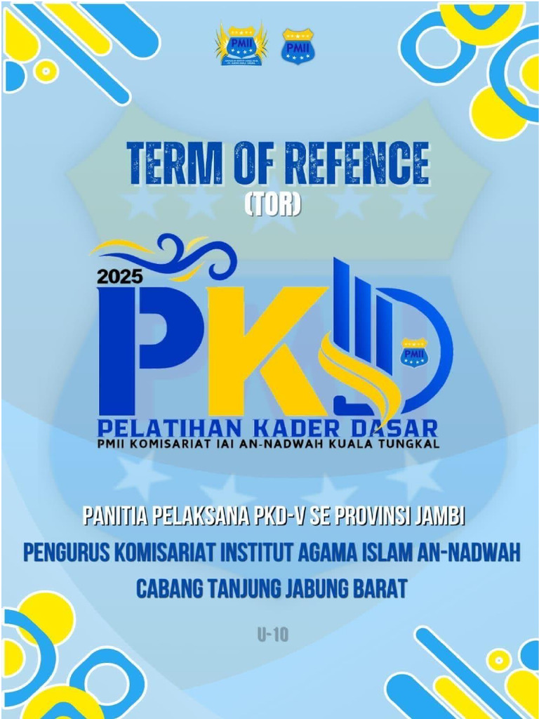 TOR PKD KOMISARIAT IAI AN-NADWAH KUALA TUNGKAL 2025 (1) | PDF