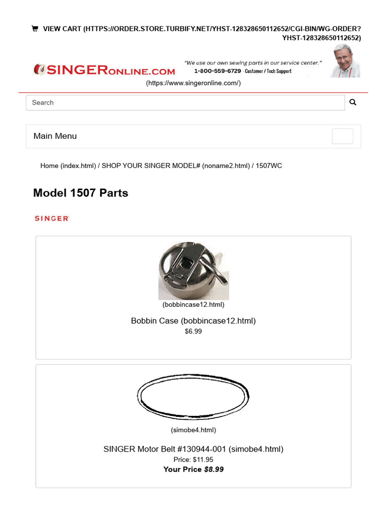 Singer Sewing Parts Shop | PDF | Textile Arts | Sewing