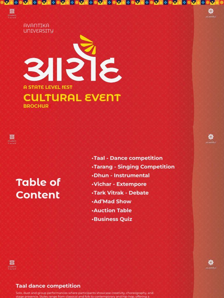 Cultural Event Brochure For Other Colleges | PDF