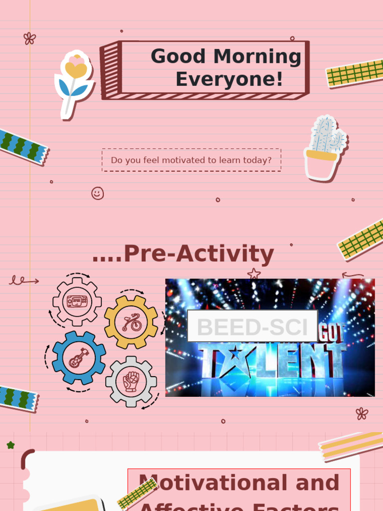 Motivational and Affective Factors That Influence Learning | PDF ...