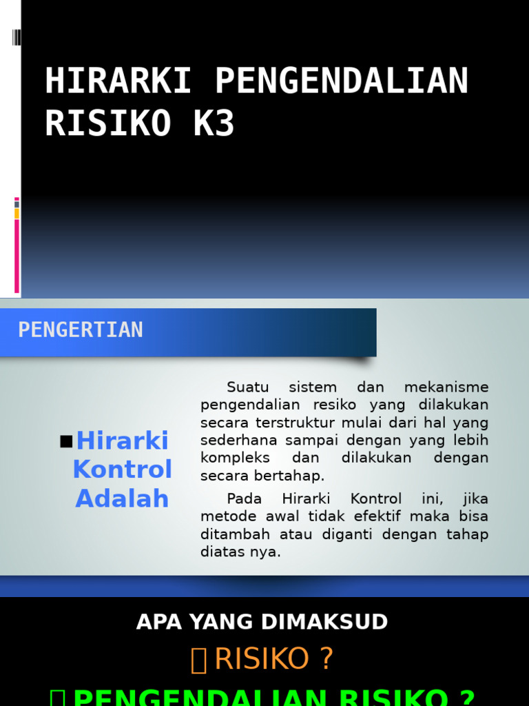 Hirarki Pengendalian Kontrol (Kel3) | PDF