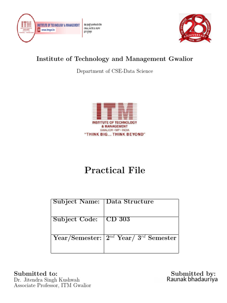 DSA Practical File | PDF | Computer Programming | Algorithms And Data ... DSA Practical File | PDF | Computer Programming | Algorithms And Data ...
