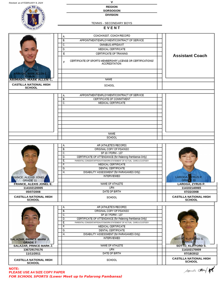 2024 Athletes-Gallery Khalix | PDF