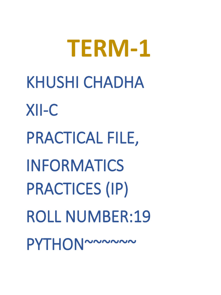 Practical File Ip Python Pandas 1 Converted Pages Deleted Pdf Computer Programming Computing