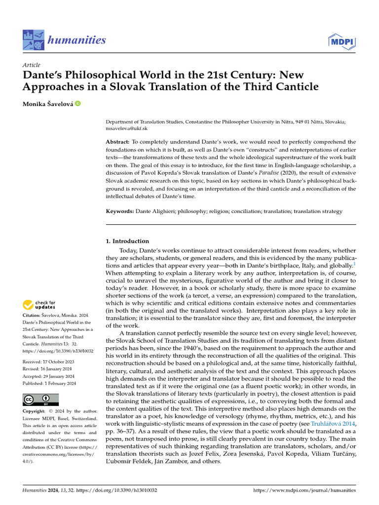 Dante's Philosophical World in The 21st Century | PDF | Divine Comedy | Translations