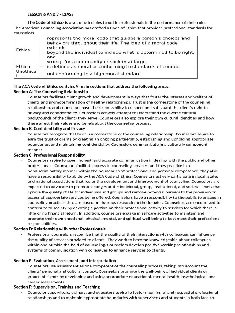 code-of-ethics | PDF | Counseling Psychology | Social Psychology