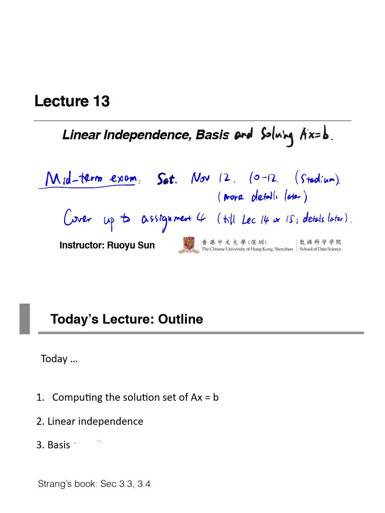 Lecture13_L0203_marked | PDF | System Of Linear Equations ...