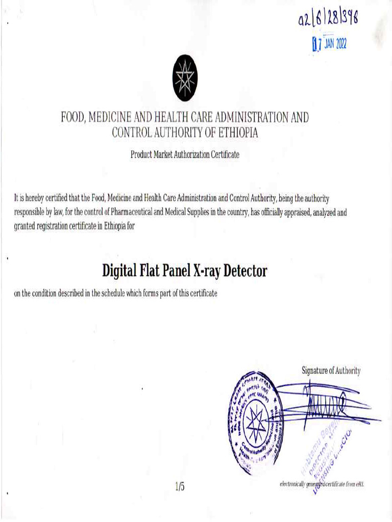 IRay - Digital Flat Panel X-Ray Detector | PDF