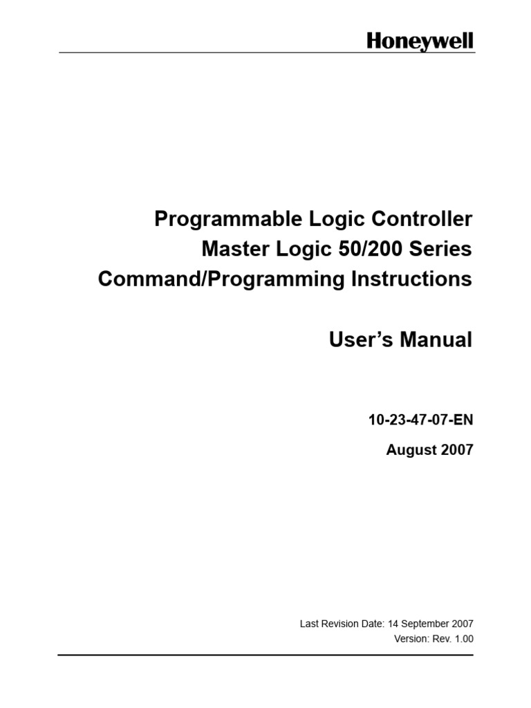 Ml200 Manual PDF | PDF | Relay | Input/Output
