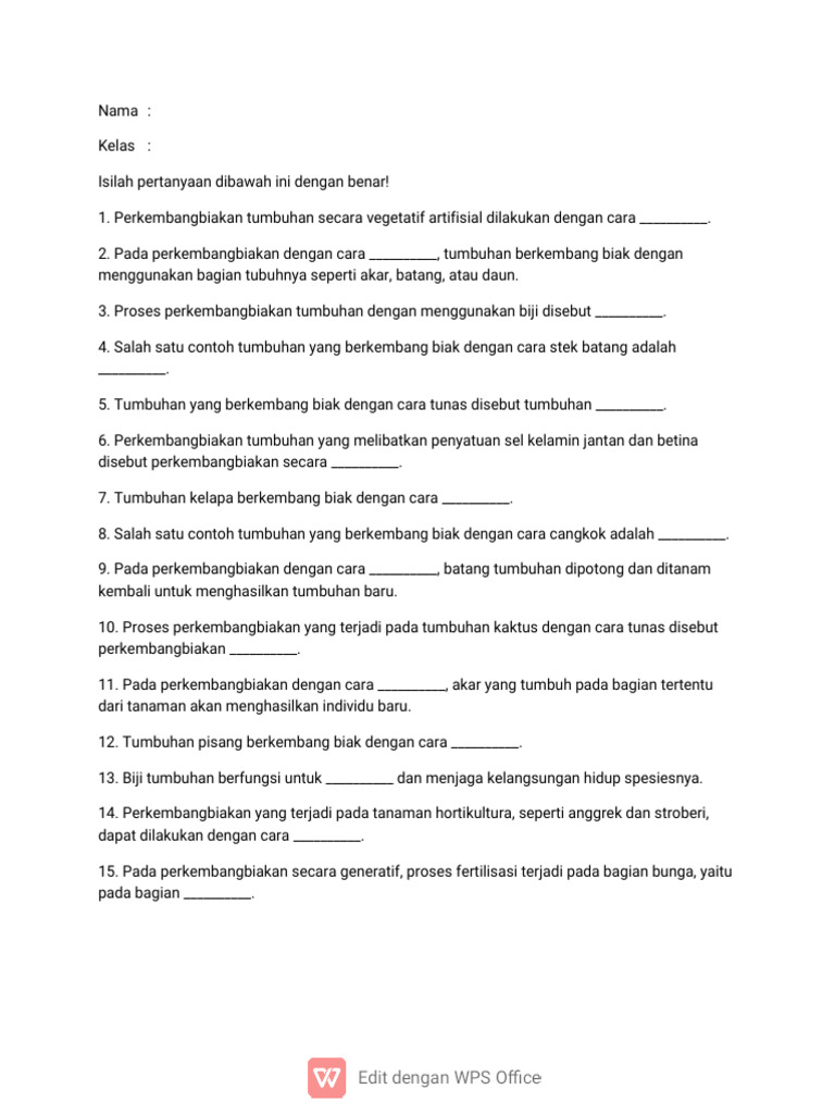 Latihan IPA Kelas 6 | PDF