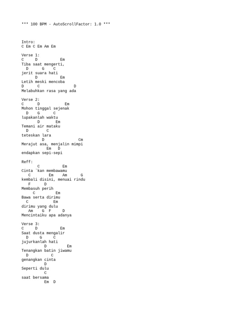 Lagu Cinta dan Kerinduan | PDF