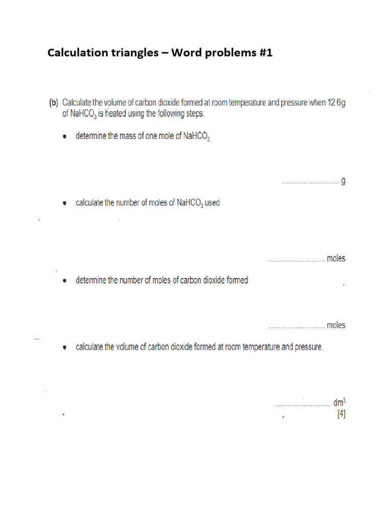 Calculation Triangle Word problems - 1 | PDF