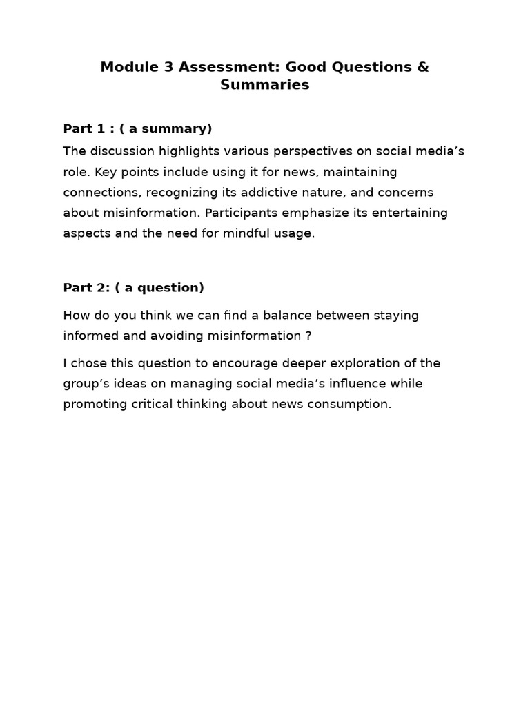 Module 3 Assessment | PDF