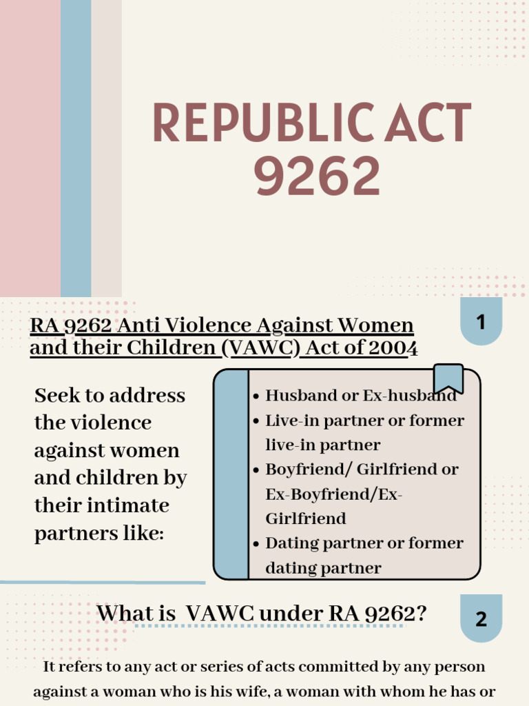 RA_9262 | PDF | Violence | Crimes