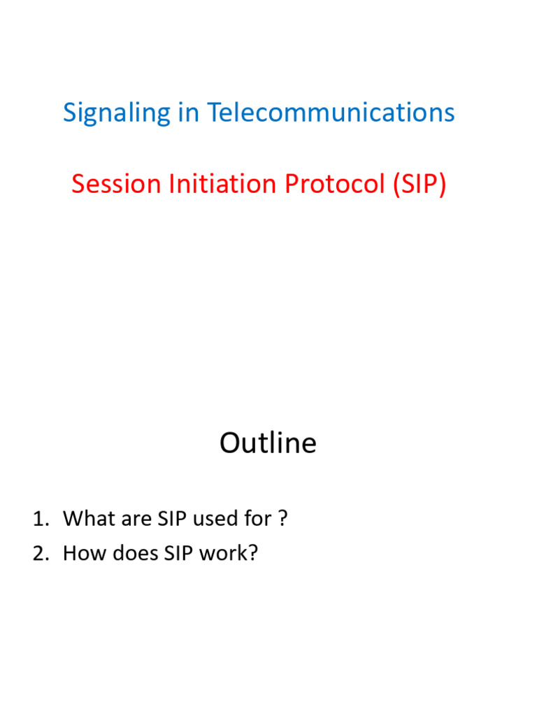 [Pdf] 3.3- Session Initiation Protocol | PDF | Session Initiation Protocol | Networking Standards