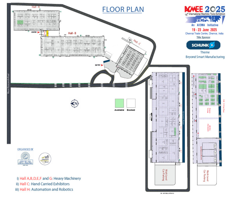 Acmee 2025 Updated Floor Plan As On 31-12-2024 | PDF