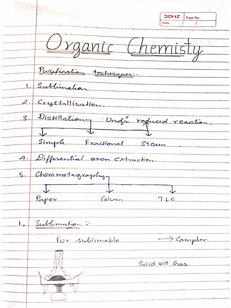 Organic Chemistry Classwork | PDF