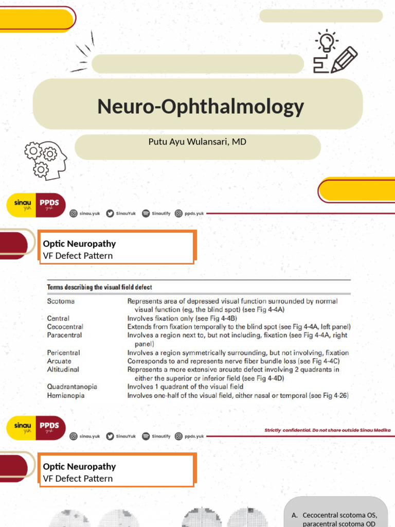 Lecture 10 Neuro-Ophthalmology | PDF | Neurology | Nervous System
