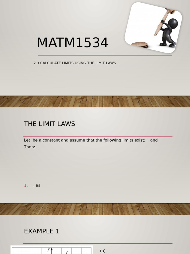 2.3 Calculate Limits With Limit Laws | PDF
