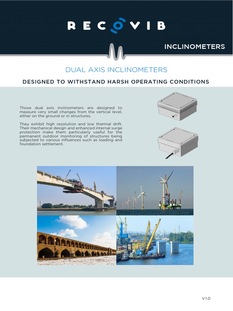 MICROMEGA Inclinometers - EN-v1p0 | PDF | Hertz | Electrical Engineering