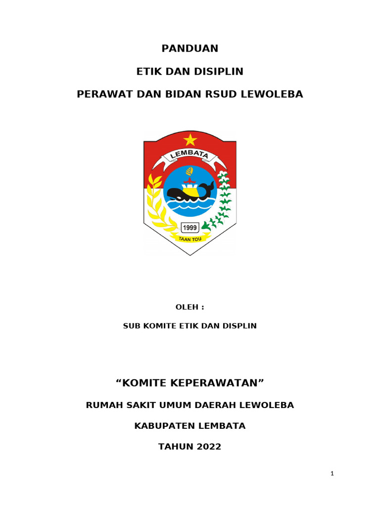 TKRS 8, Ep-2.c-2 Panduan Sub Etik Disiplin | PDF