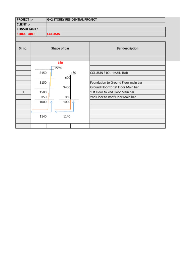 Floor Column Bbs Sheet_79eb485a e2f0 4f11 98dd 779dcabb7895 | PDF