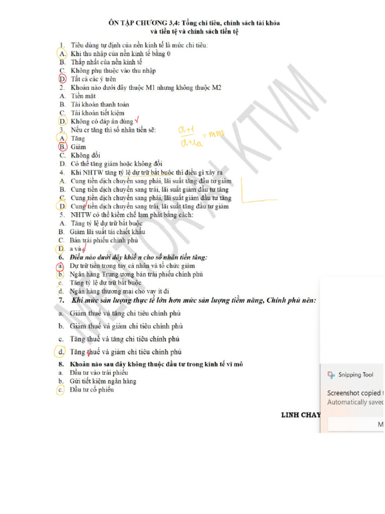 TN T NG Chi Tiêu, CSTK, CSTT | PDF