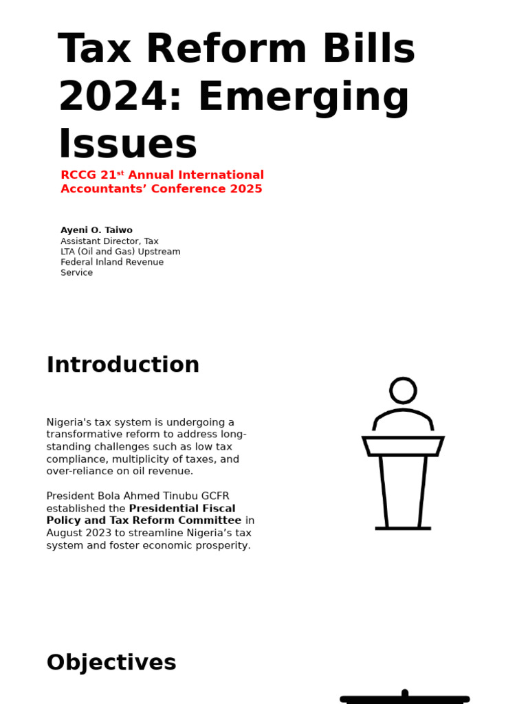 Nigeria's 2024 Tax Reform Overview | PDF | Taxes | Equity (Economics)