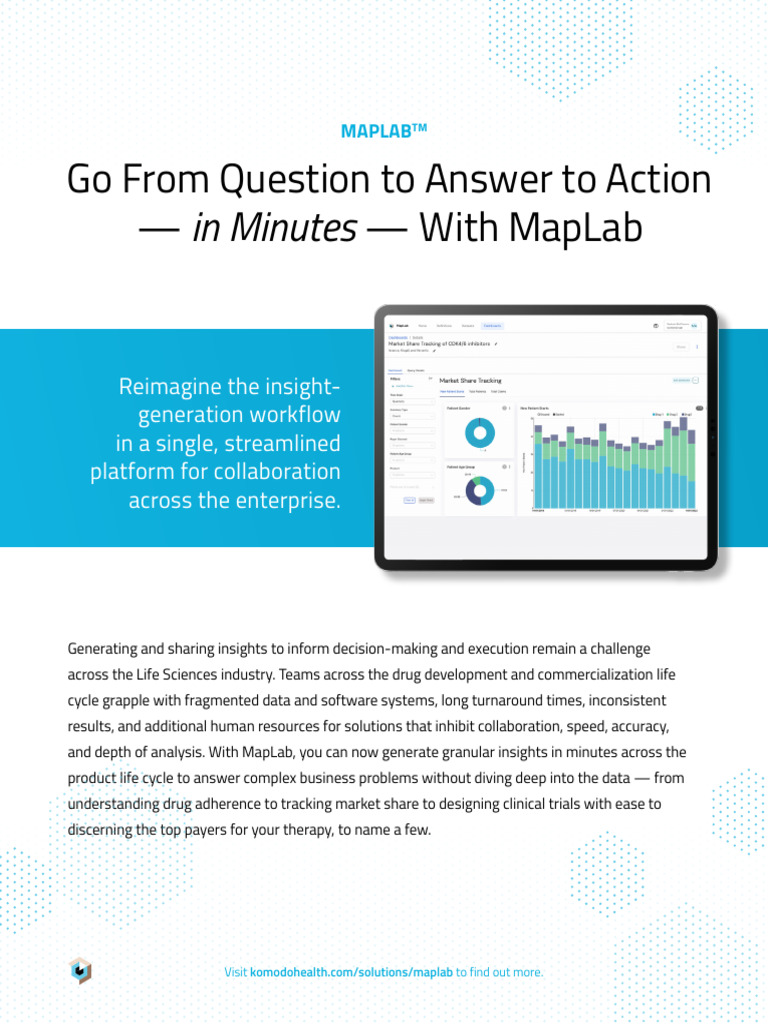 MapLab_One-Pager | PDF | Analytics | Health Care