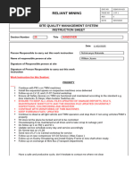 Shift Handover Document | PDF | Equipment | Construction Equipment