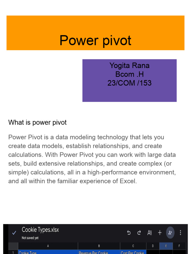 power pivot | PDF