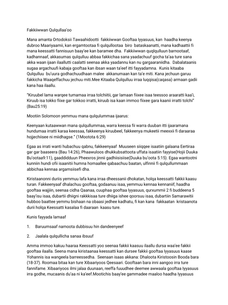 Fakkiiwwan Q | PDF