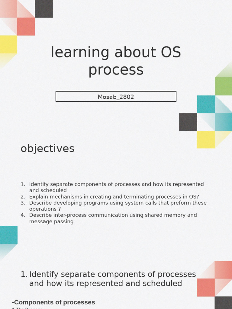 p3 Learning About OS Process | PDF | Process (Computing) | Scheduling (Computing)