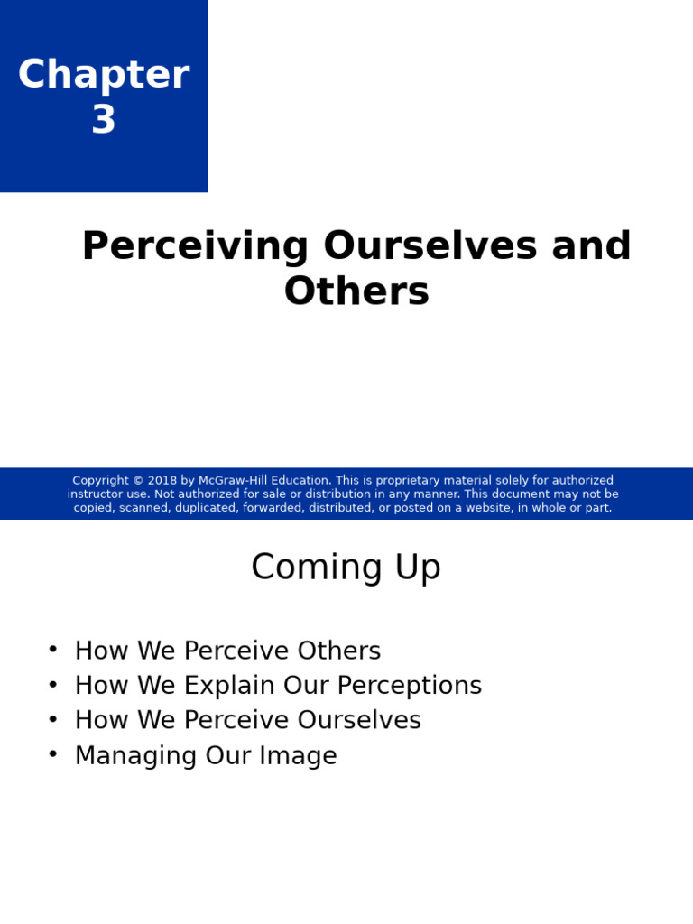 Floyd CH03 Accessible | PDF | Self Concept | Perception