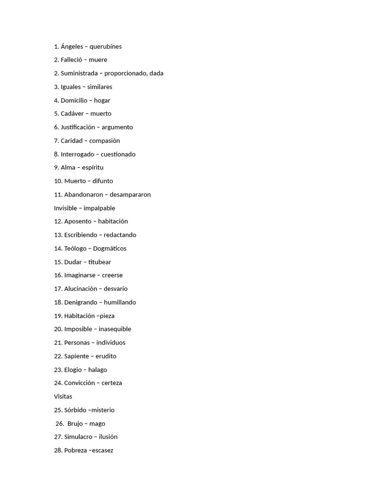 Vocabulario Esencial de Sinónimos y Antónimos | PDF