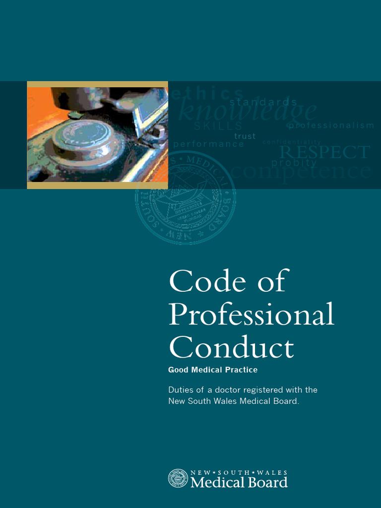 NSW Medical Board Conduct Code | PDF | Medicine | Physician