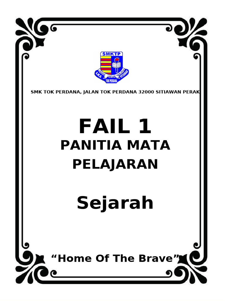 Muka Depan Fail Sejarah | PDF